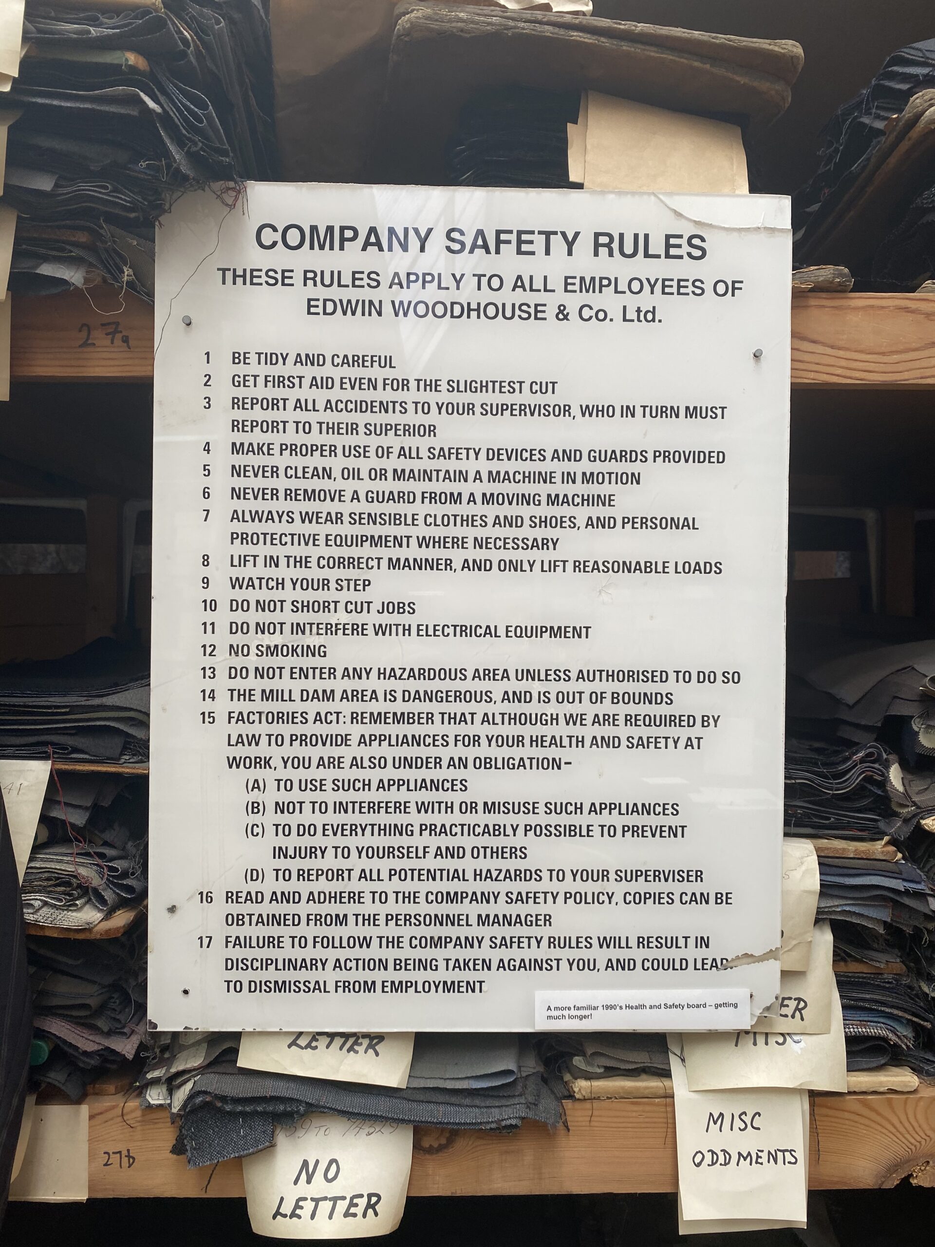 Signs from the Mill - Sunny Bank Mills